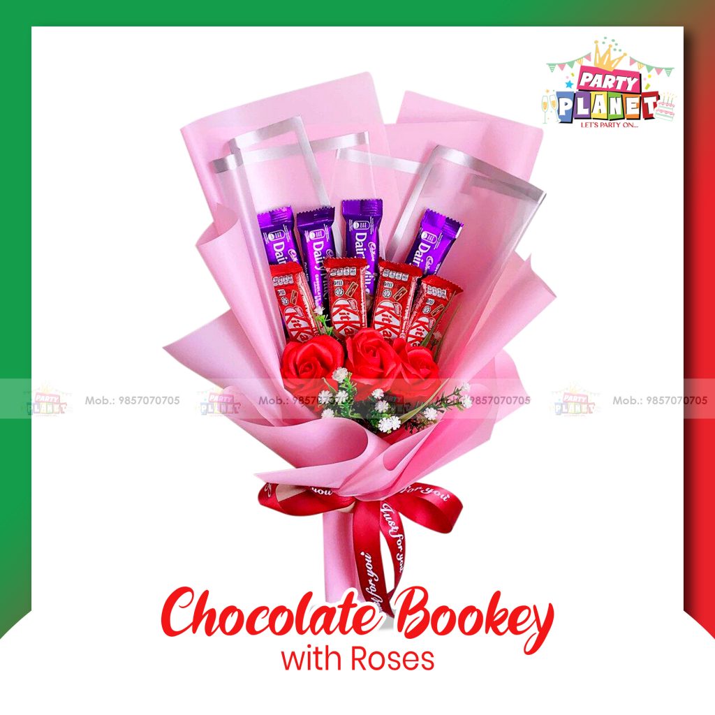 Chocolate Bookey with Roses - Vitamin Foods and Cafe