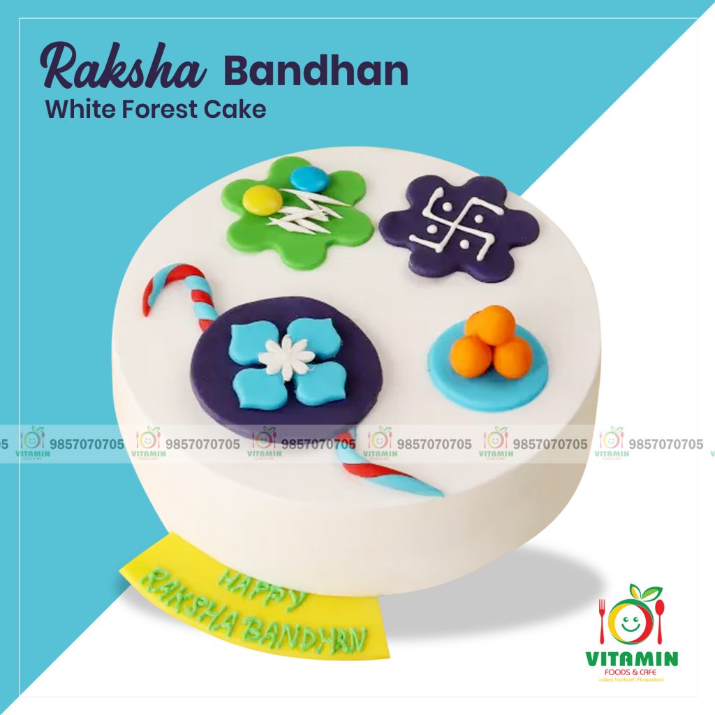 Raksha Bandhan Cake in Butwal | White Forest Flavor | (Min-1p)